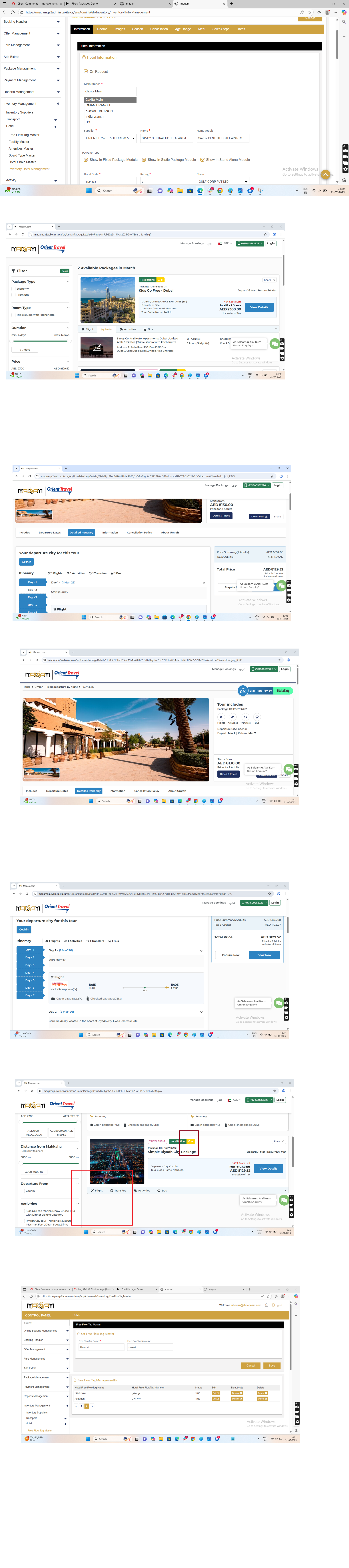 Client Comments - Improvements #20731: Maqaam- Fixed package || Optimization || Frontend ...